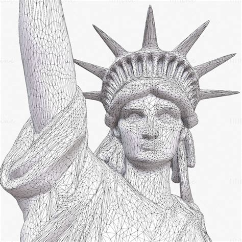 Statue The Liberty 3d Model