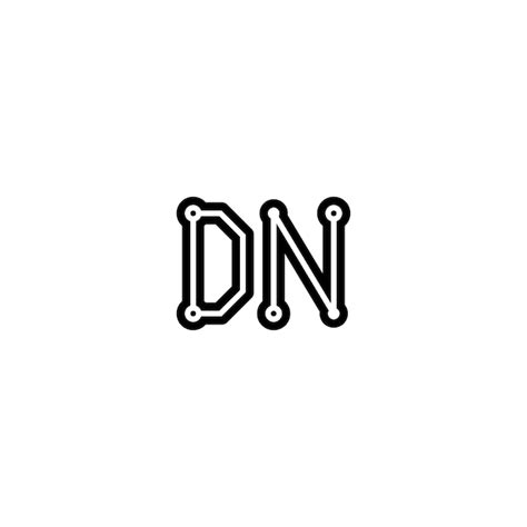 Premium Vector Dn Monogram Logo Design Letter Text Name Symbol