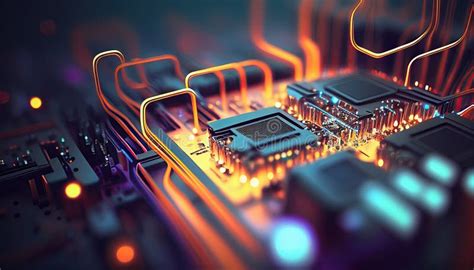 abstract technology background chip circuit cpu motherboard