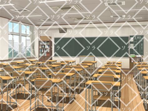 エロ同人傑作選 教室オンリー素材 アニメ背景美術本職が制作する背景素材