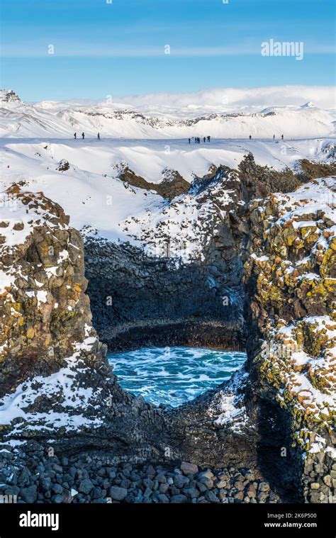 Gatklettur Hellnar Arch Naturally Formed Stone Arch Found Between