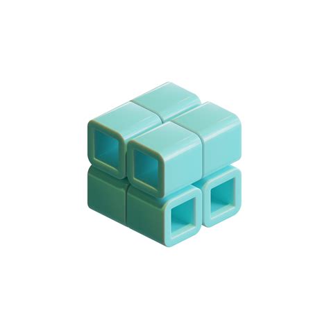 Cube 3d Render Element 24073811 Png