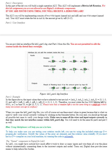 Solved Part Description In This Part Of The Lab You Will Chegg