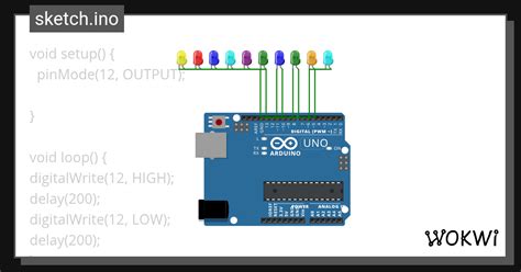 Led Blink Light Wokwi ESP STM Arduino Simulator
