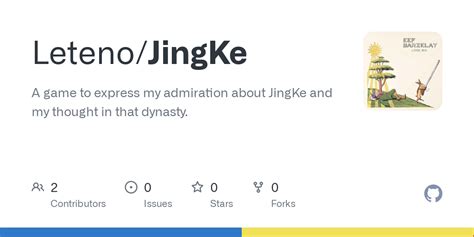 Github Letenojingke A Game To Express My Admiration About Jingke And My Thought In That Dynasty