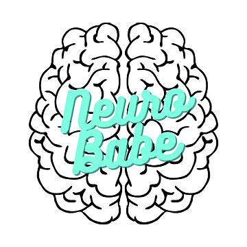 Neuro Babe Brain Sticker For Sale By KarleyI Redbubble
