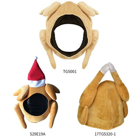 Plush Roasted Turkey Hats Spooktacular Creations D Grandado