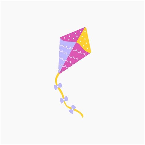 Illustration De Cerf Volant Vecteur Premium