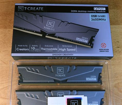 T-CREATE EXPERT 2x16GB DDR4-3600MHz CL18 Kit Review – BabelTechReviews