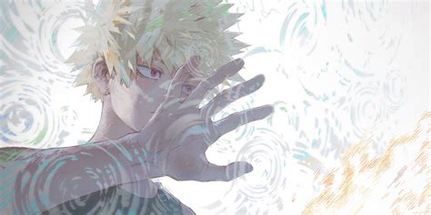 Safebooru 1boy Absurdres Bakugou Katsuki Bare Shoulders Blonde Hair