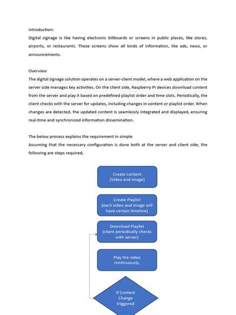 Digisign Requirements Pdf Client Server Model Computer Engineering