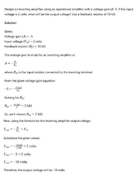 Inverting Amplifier Pdf