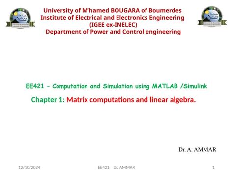 Chap1 Matrix And Linear Algerbrasjspptx Ppt