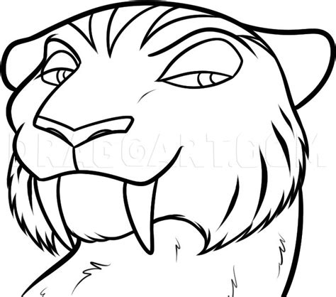 Ice Age Diego Drawings