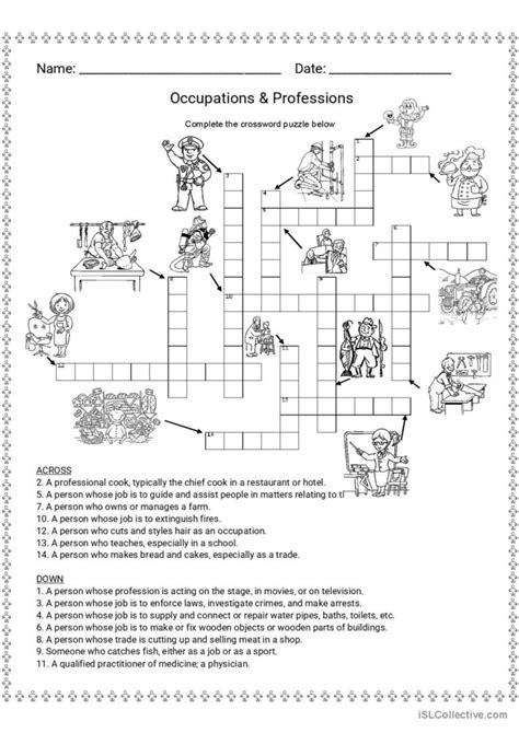 Jobs And Occupations Crossword Puzzle🕚 Conheça O Ultimate Cassino Na