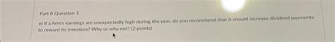 Solved Part Ii Question 1 F Financial Planning Is All About