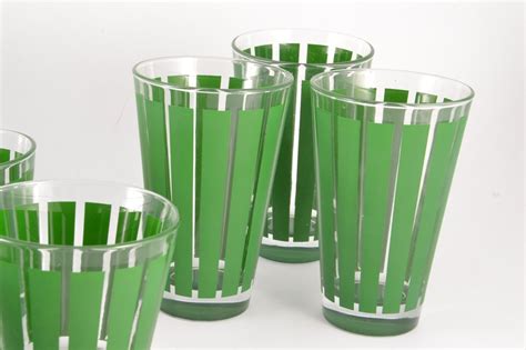 Cerve Drinking Glass 10 Green Stripes Glass Catawiki