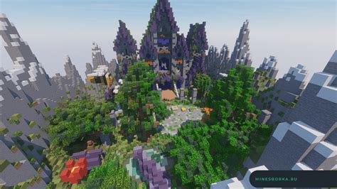 Красивое лобби хаб для сервера Minecraft Все для