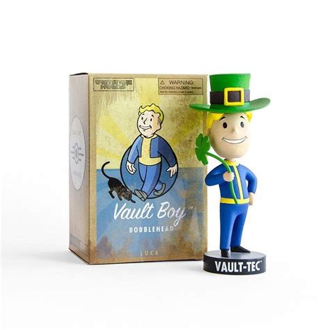 Fallout Vault Boy Luck 101 Bobblehead Series 3 Nib Vault Tec Pip Boy