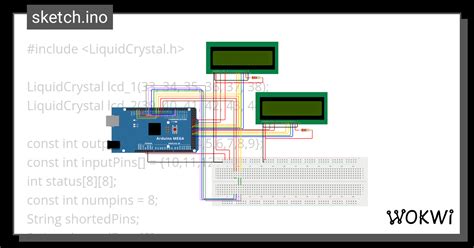 Cable Tester Final 4 Pin Wokwi ESP32 STM32 Arduino Simulator
