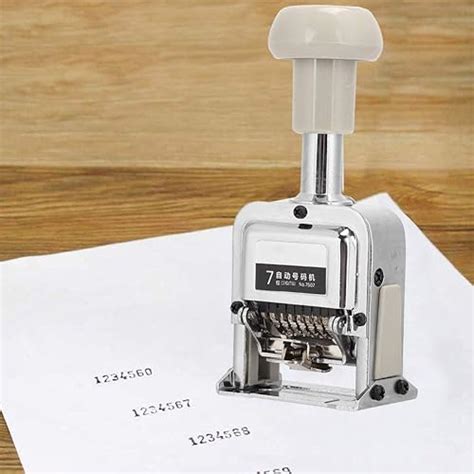 Máquina Numeradora Automática De Sellos De Numeración Bates 7 Dígitos