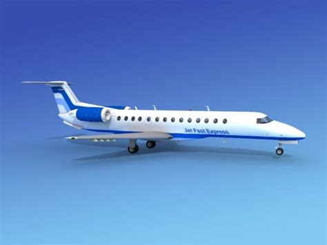 엠브라에르 Erj 135 제트 패스트 3d 모델 89 Obj Unknown Stl Max Lwo Dxf Dwg