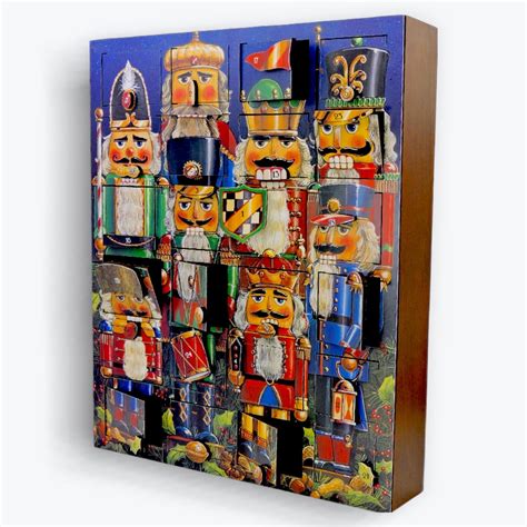 Byers Choice Nutcracker Advent Calendar 15”w X 18 5”h St Nick S