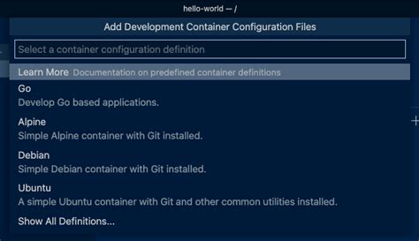 Setting Up A Vs Code Dev Container Ben Selby