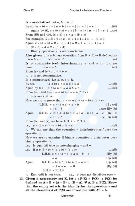Ncert Solutions For Class 12 Maths Chapter 1 Miscellaneous Mathongo