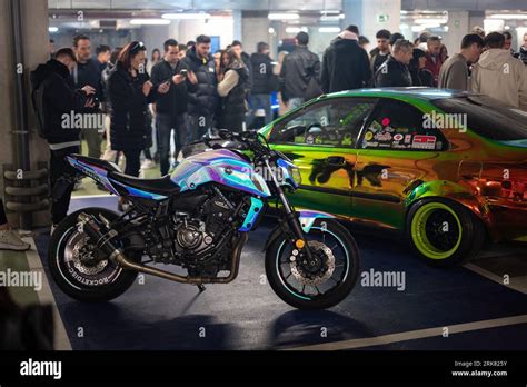 An Impressive Tuned Motorcyclemoody Blue Color Yamaha Mt 07 At A Tuning