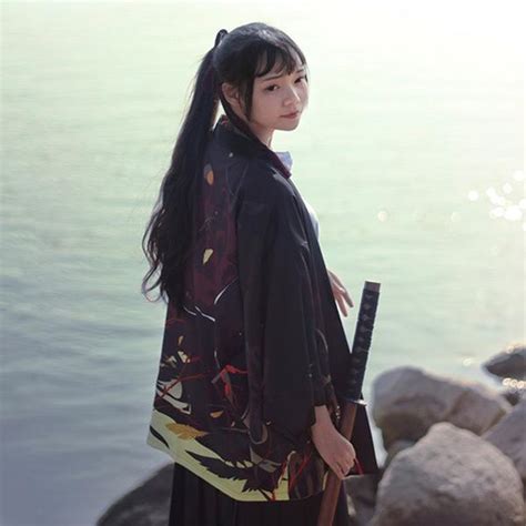 はっぴ 朧月夜 鳥 花 烏 鴉 羽織り 法被 半纏 和柄 和風 黒 紫 ダンス 衣装 コスチューム 日本 かっこいい 大きいサイズ 個性的 服