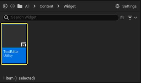 Editor Utility Widgets In Unreal Engine Unreal Engine 5 6 Documentation Epic Developer Community
