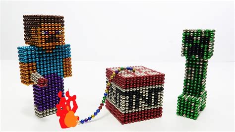 Minecraft Steve Vs Monster Magnets Vs Creeper Stop Motion Minecraft Videos
