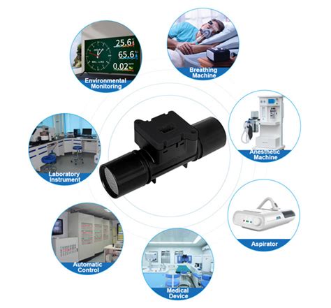 Gas Flow Sensor For Airnitrogenoxygen