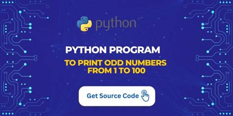 Python Program To Print Odd Numbers From To Systech Group