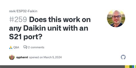 Does This Work On Any Daikin Unit With An S Port Revk Esp Faikin Discussion Github