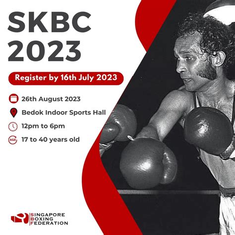 Registration For Syed Kadir Singapore Boxing Federation