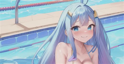 Nejire Nejire Hado At The Pool Slombertのイラスト Pixiv