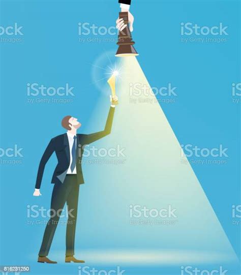 성공적인 사업가 토치 빛 조명입니다 승리 선도 성공 테마 그림입니다 비즈니스 개념 컬렉션입니다 1에 대한 스톡 벡터 아트 및 기타 이미지 Istock