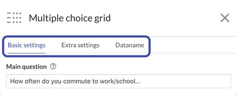 Multiple Choice Grid Maptionnaire Support