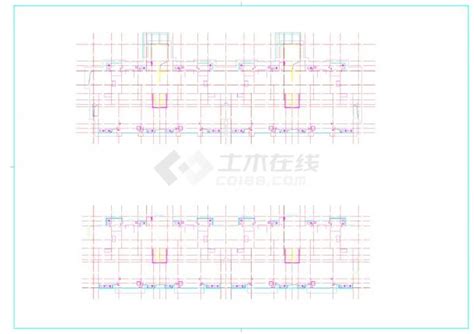 143 户型2x一梯两户。两个单元。二房两厅二卫。标准层507平米。平面矩形47x13，梯靠北。11层带立面剖面住宅小区土木在线
