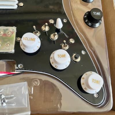 HSH Black Guitar Prewired Loaded Pickguard Multi Switches Reverb