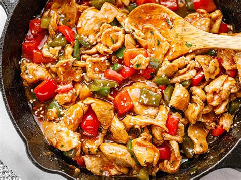 Pepper Chicken Stir Fry Recipe Chicken Stir Fry Recipe With Peppers — Eatwell101