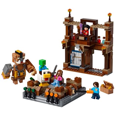 Lego Minecraft 21272 Woodland Mansion Fighting Ring Set Smyths Toys Uk