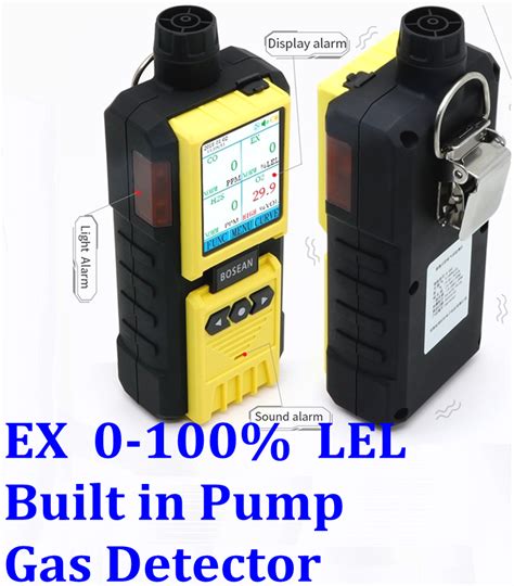 EX Combustible Gas Gas Detector Built In Pump Curve Display Quality Sensor LEL Win Sensors