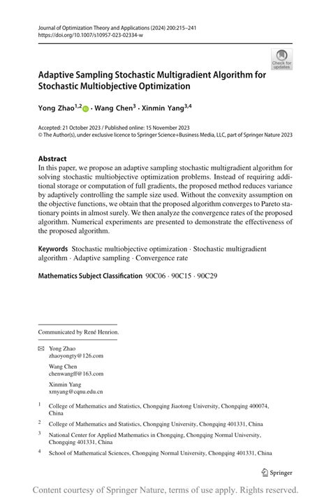 Adaptive Sampling Stochastic Multigradient Algorithm For Stochastic