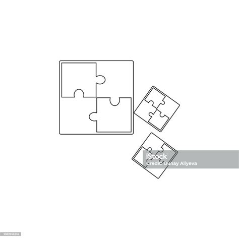 拼圖圖示玩具元素圖示優質的平面設計圖示嬰兒標誌 大綱符號收集圖示的網站 網頁設計 移動應用程式在白色背景向量圖形及更多式樣圖片 Istock