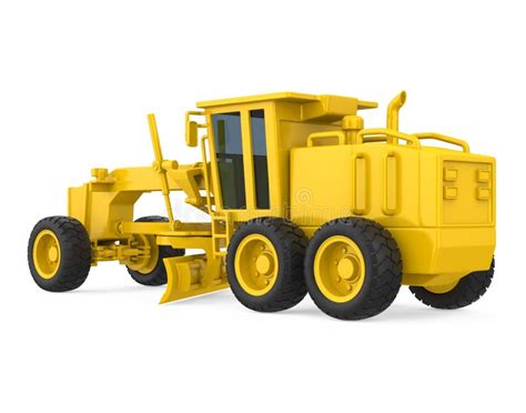 Motor Grader Isolated Stock Illustration Illustration Of Earthmover