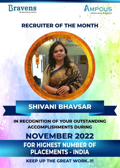 Shivani Bhavsar On Linkedin Highestnumberofplacements