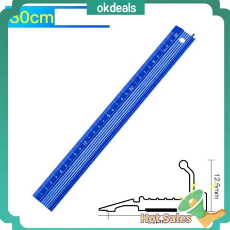 1pc Protective Ruler Aluminum Alloy Anti Slip Laser Calibration Ruler